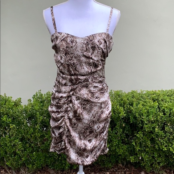 Ya Los Angeles | Dresses | Silky Snake Mini Dress | Poshmark